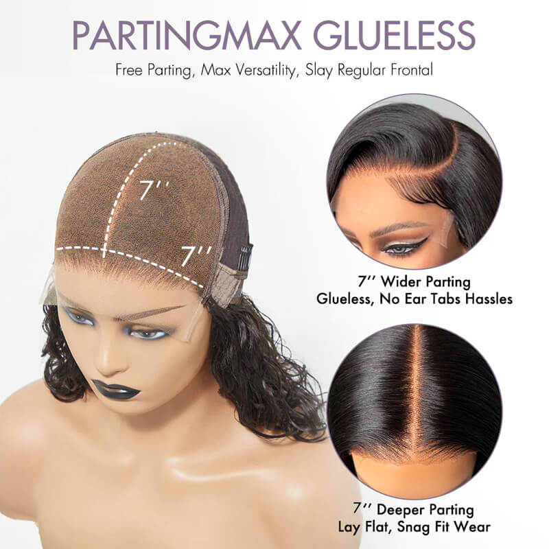 Luve PartingMax Glueless Wigs Boss Style 7x7 Lace Closure Short Bob ...