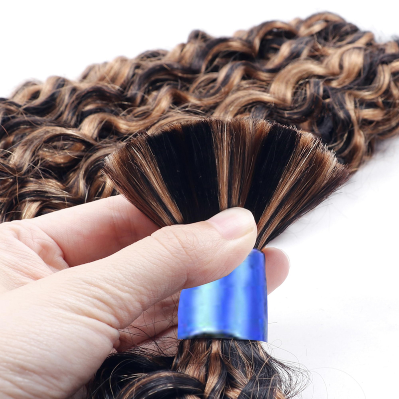 Water Wave Bulk Human Hair Extension For Braiding #1B/30 100% Human Hair
